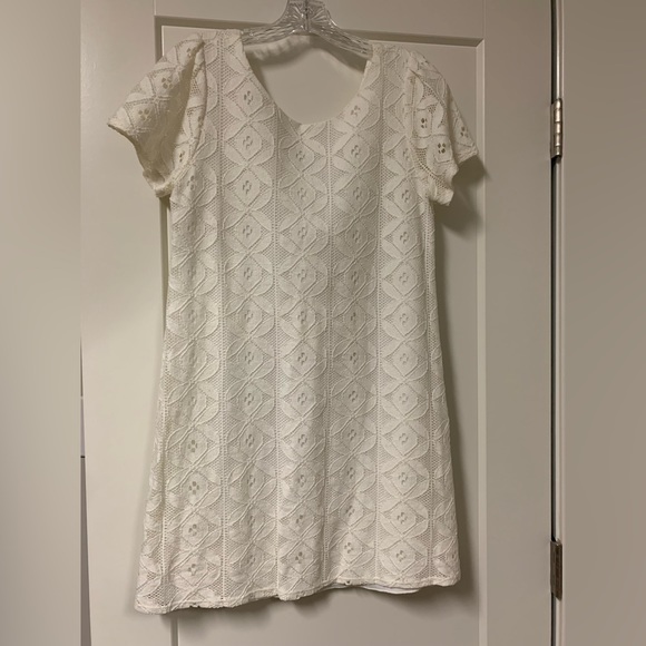 Francesca's Collections | Dresses | Francescas White Lace Mini Dress ...